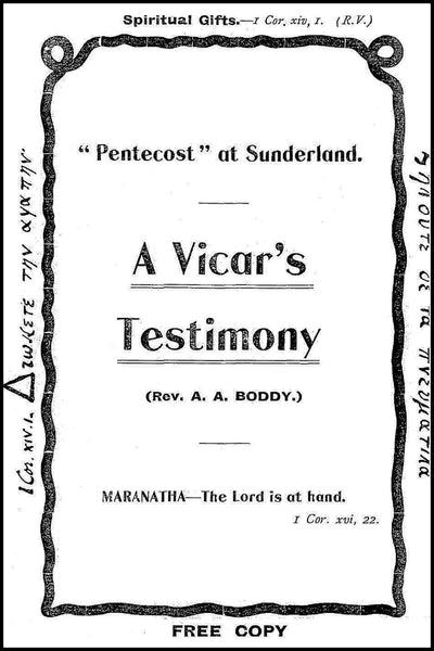 A Vicar's Testimony - Alexander Boddy - ebook – Revival Books
